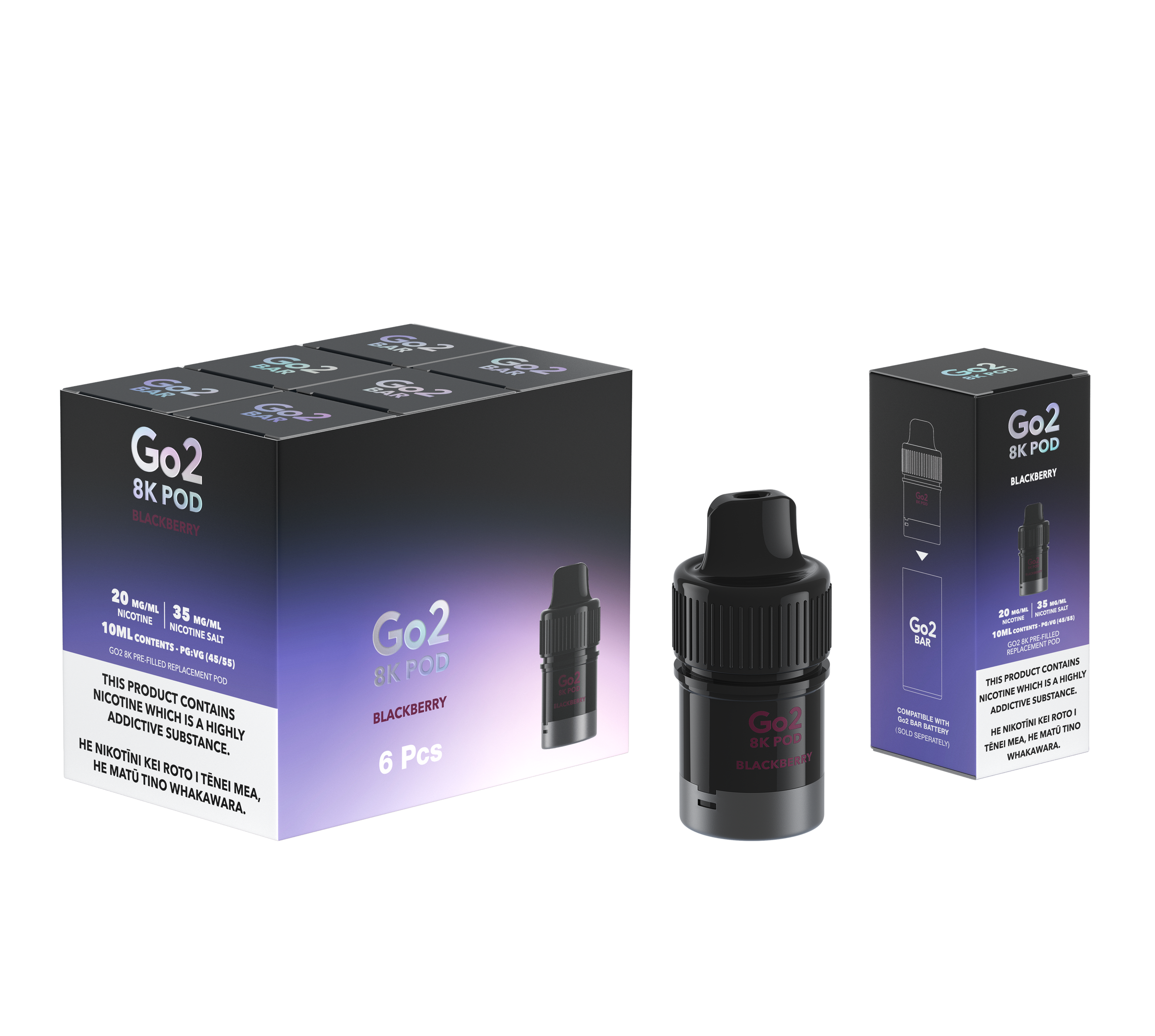 Go2 8K Pods - Blackberry — Lion Labs Wholesale